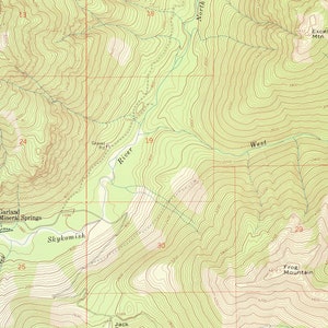 Blanca Lake Map of Snoqualmie National Forest Washington Art - Etsy