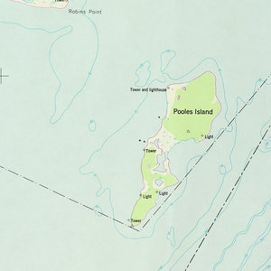 Gunpowder Falls State Park Map of Gunpowder Neck Maryland Art Print ...