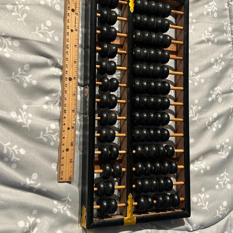 Vintage Brass Wood Abacus - Etsy