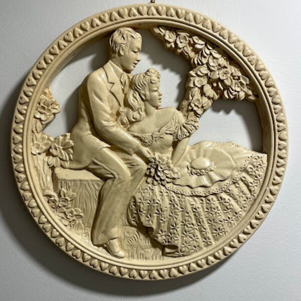 Chalkware Wall Decor - Etsy