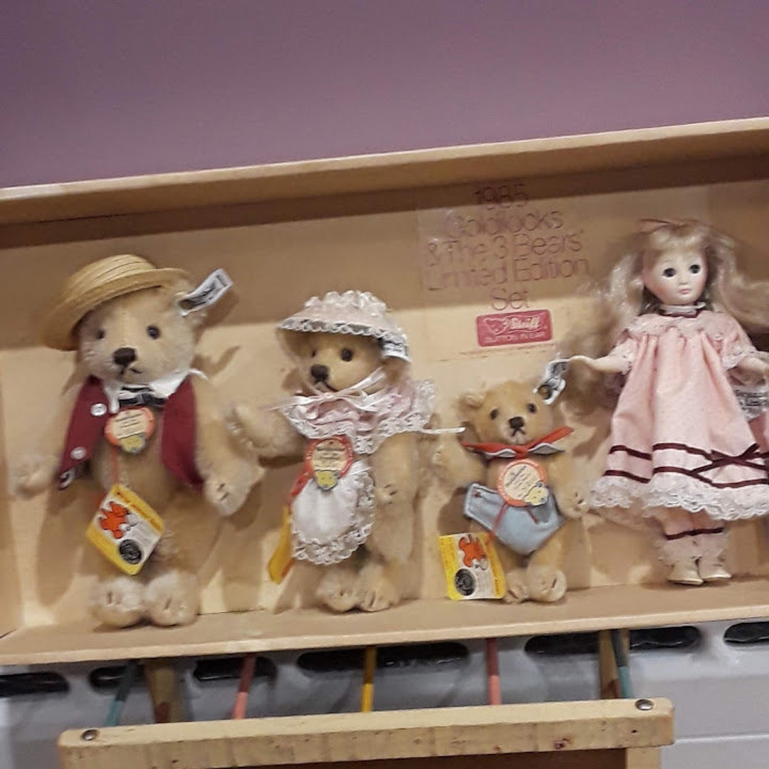 STEIFF Three Bears Jointed Collectible Bears - Etsy