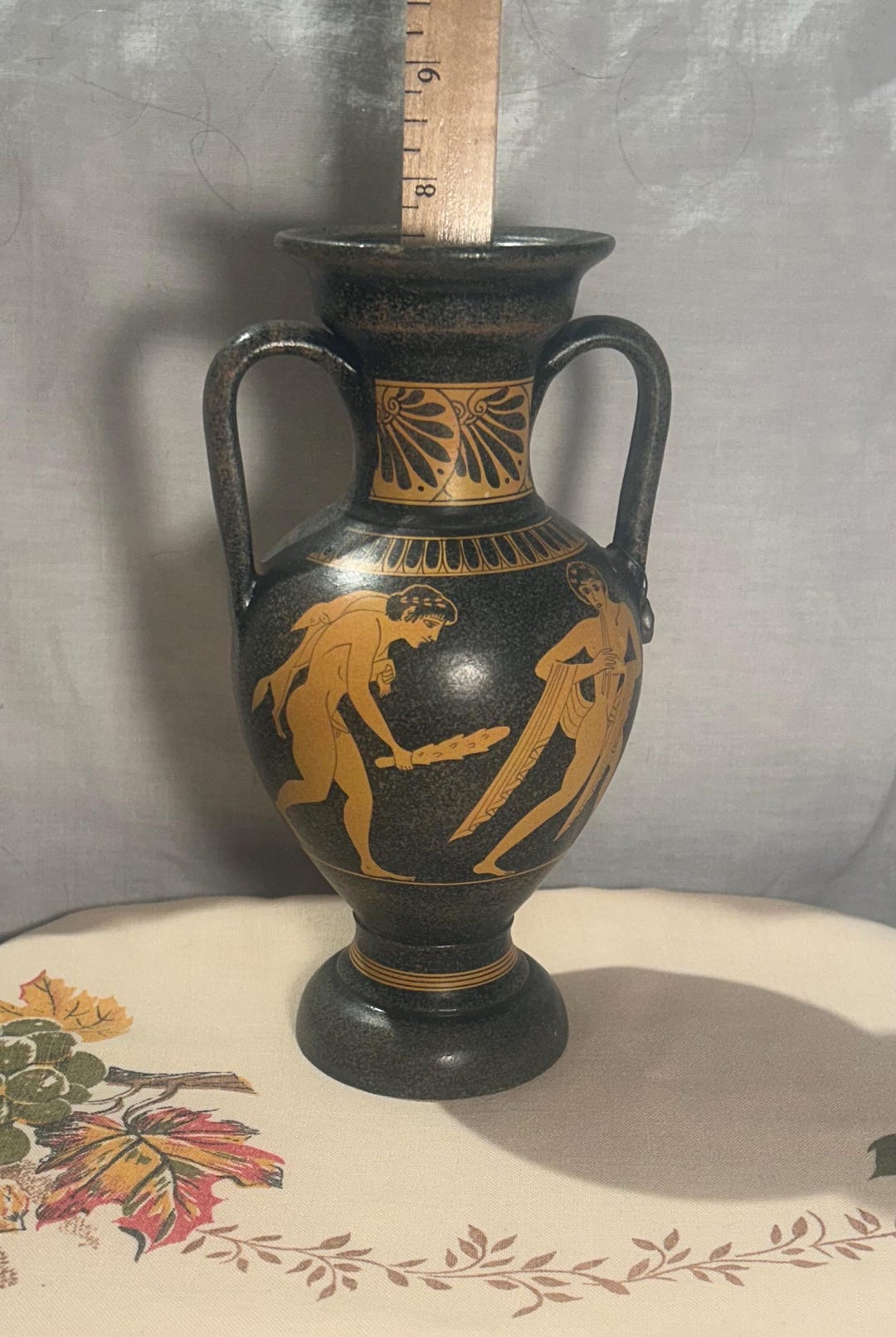 Greek Urn Reproduction 470 BC Black Vase - Etsy
