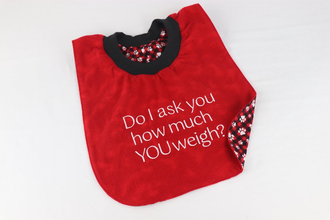 Dog Drool Bibs, Small to 3XL, Red, Embroidered Front, Personalize-color ...