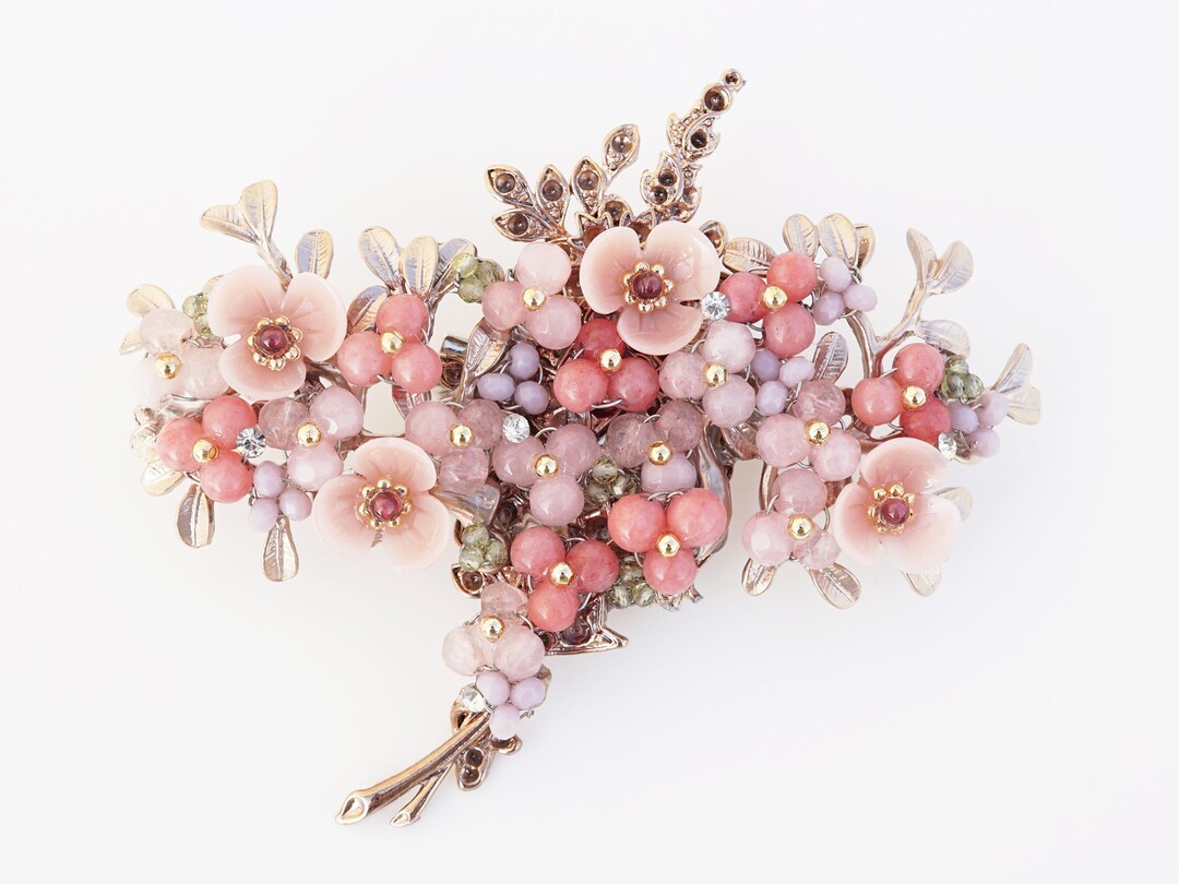 Bouquet Brooch. Vintage Brooch. Tree Brooch. Flower Brooch. Wedding ...