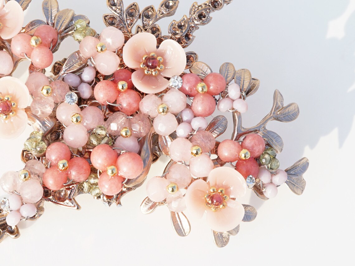 Bouquet Brooch. Vintage Brooch. Tree Brooch. Flower Brooch. Wedding ...