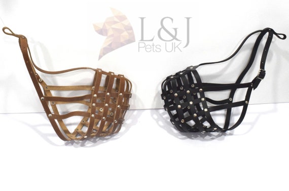 Light Leather Dog Muzzle for Shar Pei and Other Similar Snouts - Etsy