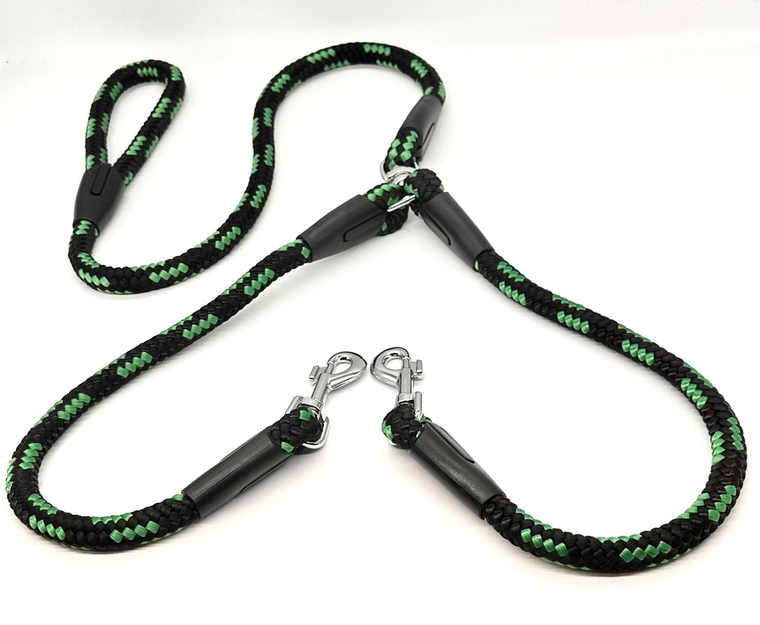 Nylon Split Dog Lead | Dual Coupler, 2 Way Dog Walking Leash Lead ...