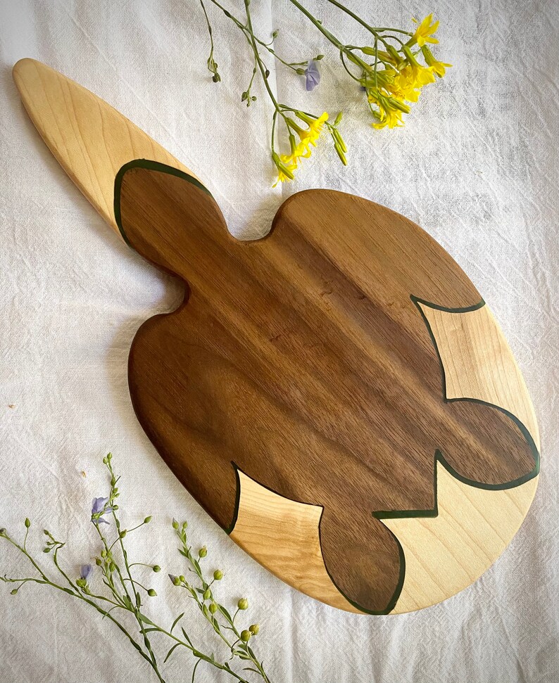 Turtle Cheese Board Turtle Cutting Board Handmade Cutting - Etsy