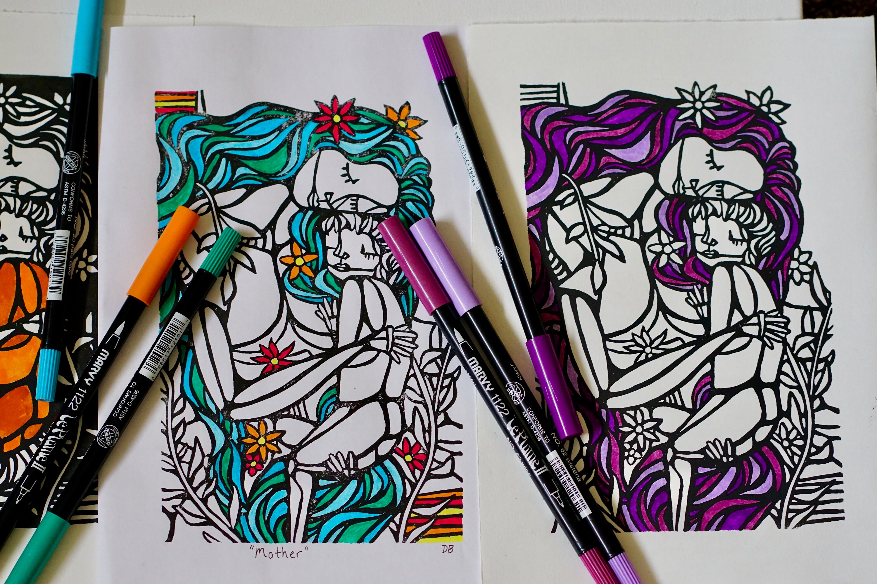 Mother Print Mother's Day Gift Mother and Daughter - Etsy