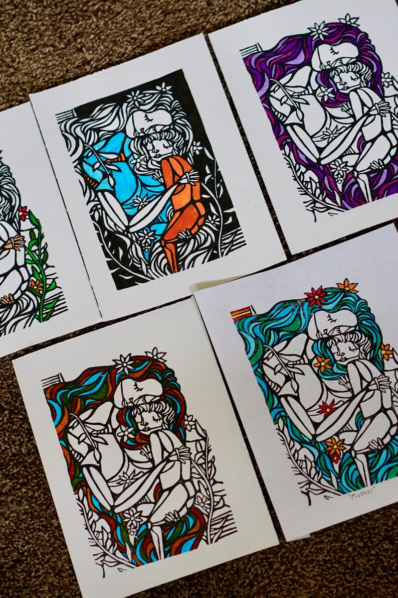 Mother Print Mother's Day Gift Mother and Daughter - Etsy