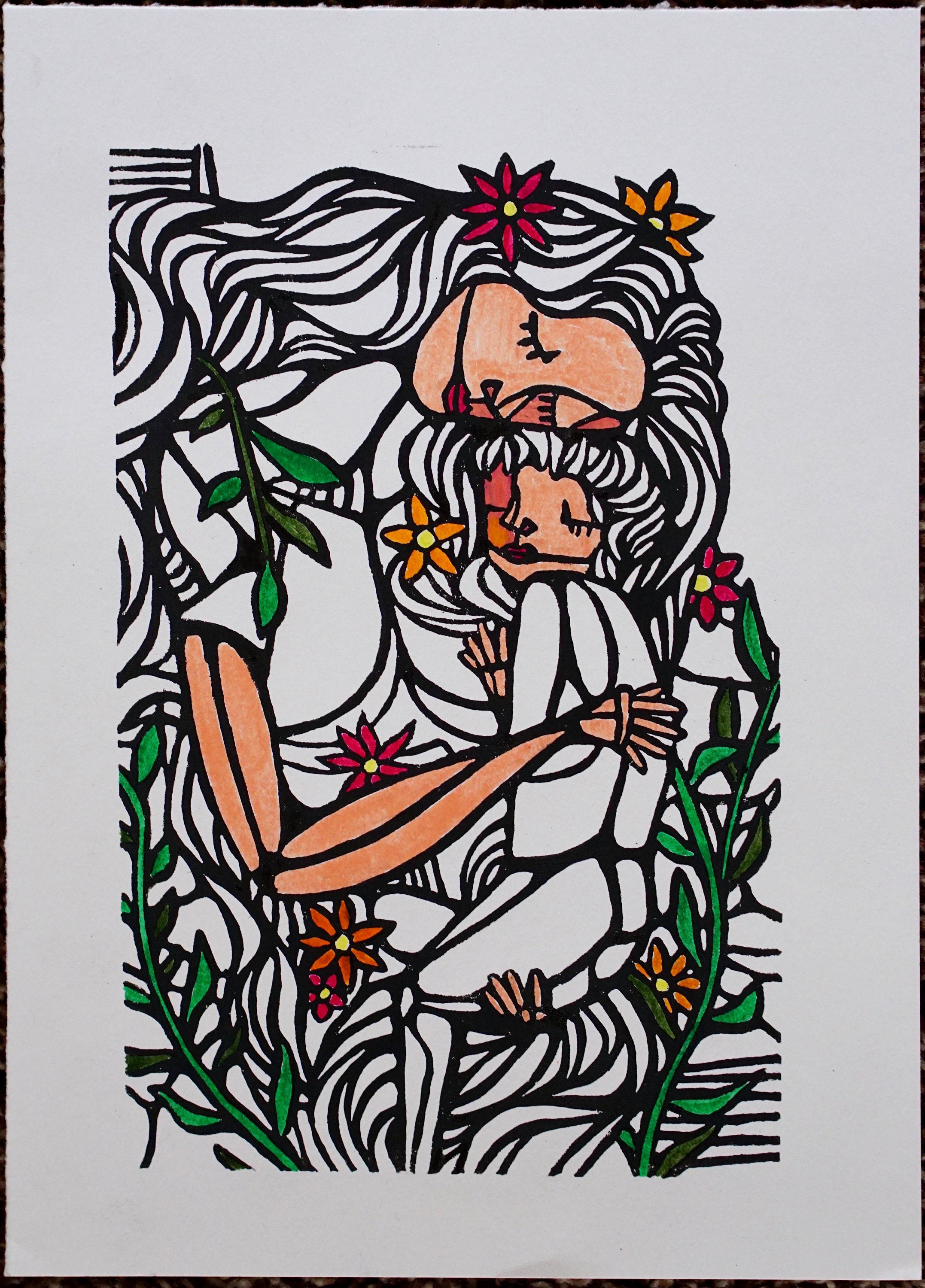 Mother Print Mother's Day Gift Mother and Daughter - Etsy