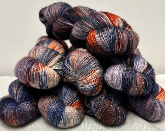 Rusty Bucket 4ply Deluxe Sock Yarn, Hand Dyed 85/15 Fine Merino Nylon ...