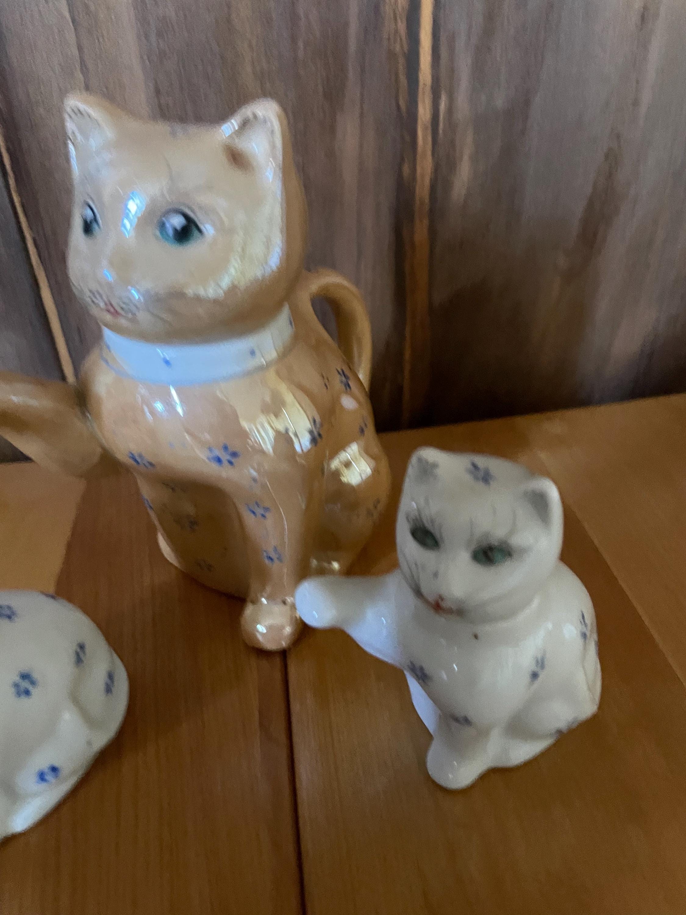 Vintage Cat Teapots - Etsy