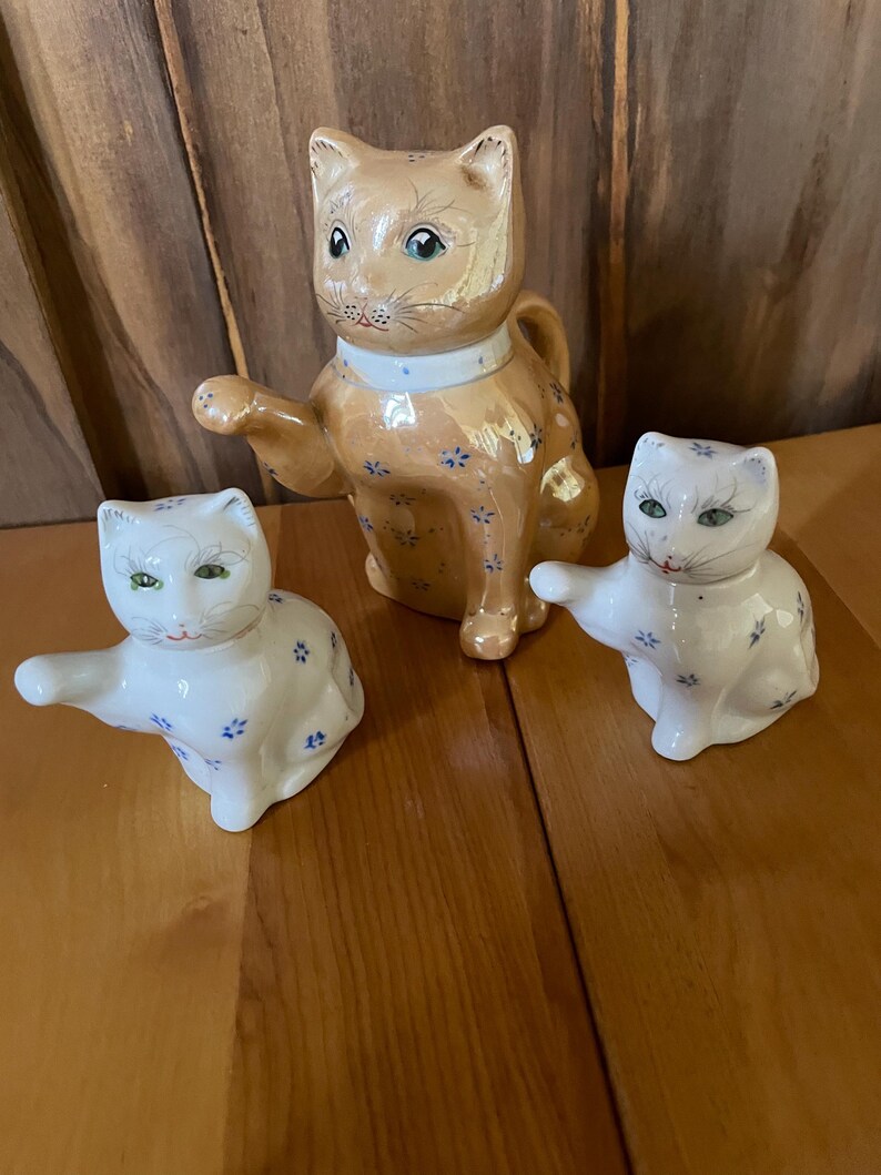Vintage Cat Teapots - Etsy