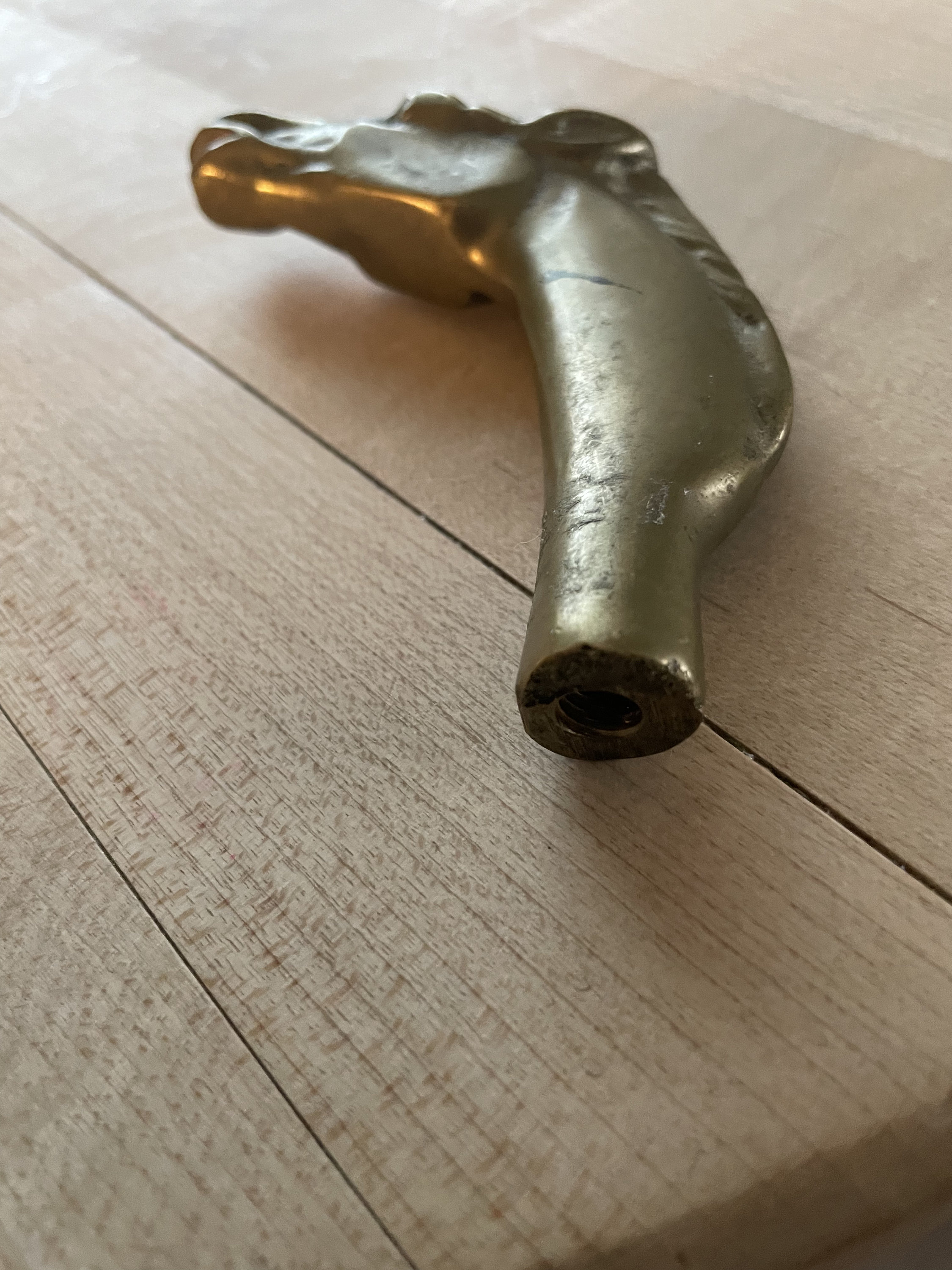 Vintage Brass Horse Head Cane or Walking Stick Handle - Etsy