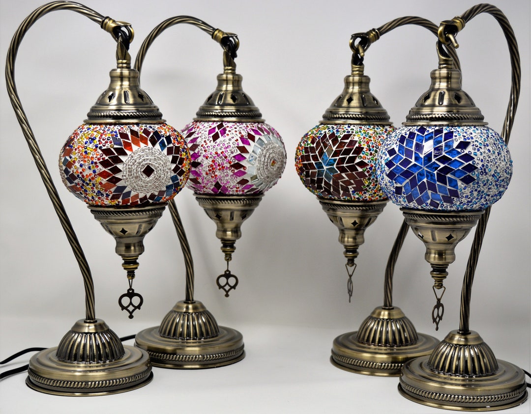 Turkish Table Lamps Mosaic Pattern - Etsy