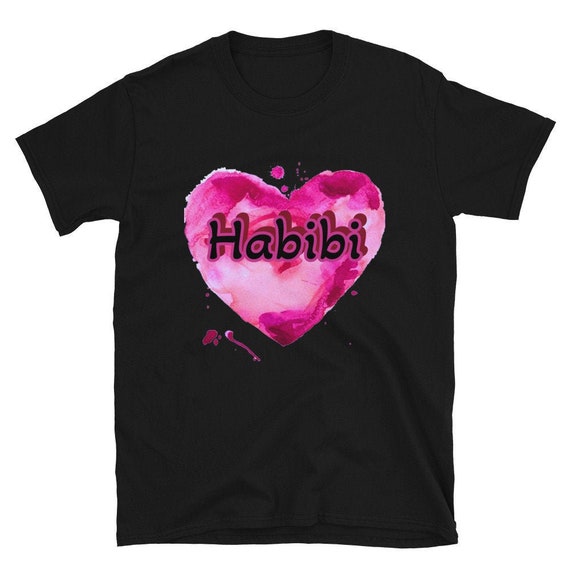 Watercolor Heart Habibi Arabic My Love Soft Style - Etsy
