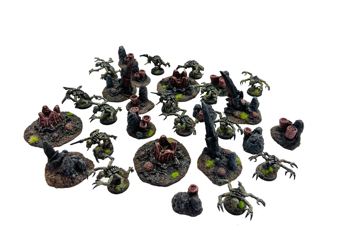 Warhammer Tyranid Army/battlefield Capillary Towers Small and Brood ...