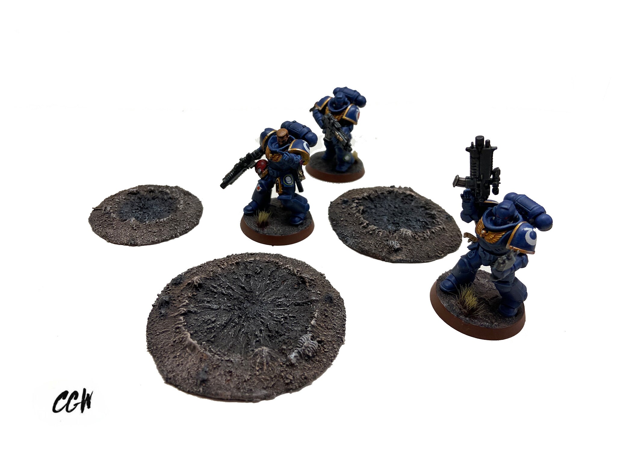 Warhammer/ Horus Heresy, Wargame Army, Battlefield Terrain Crater Blast ...