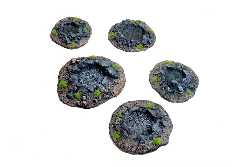 Warhammer/ Wargame, Army/battlefield Terrain Crater Blast Markers - Etsy