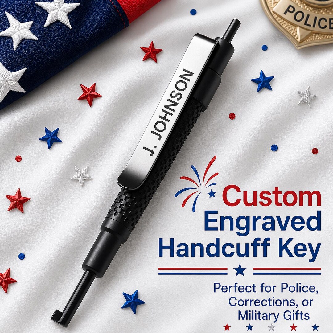 Personalized Handcuff Key With Name – Custom Police Gift for LEO ...