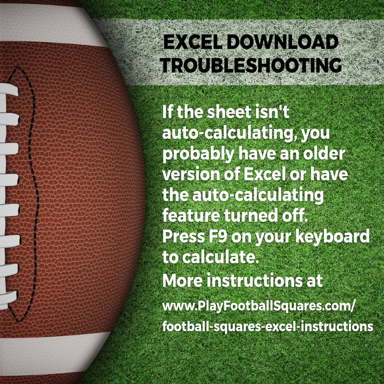 Football Squares Excel Template (unlimited Games) - Football Pool Excel ...