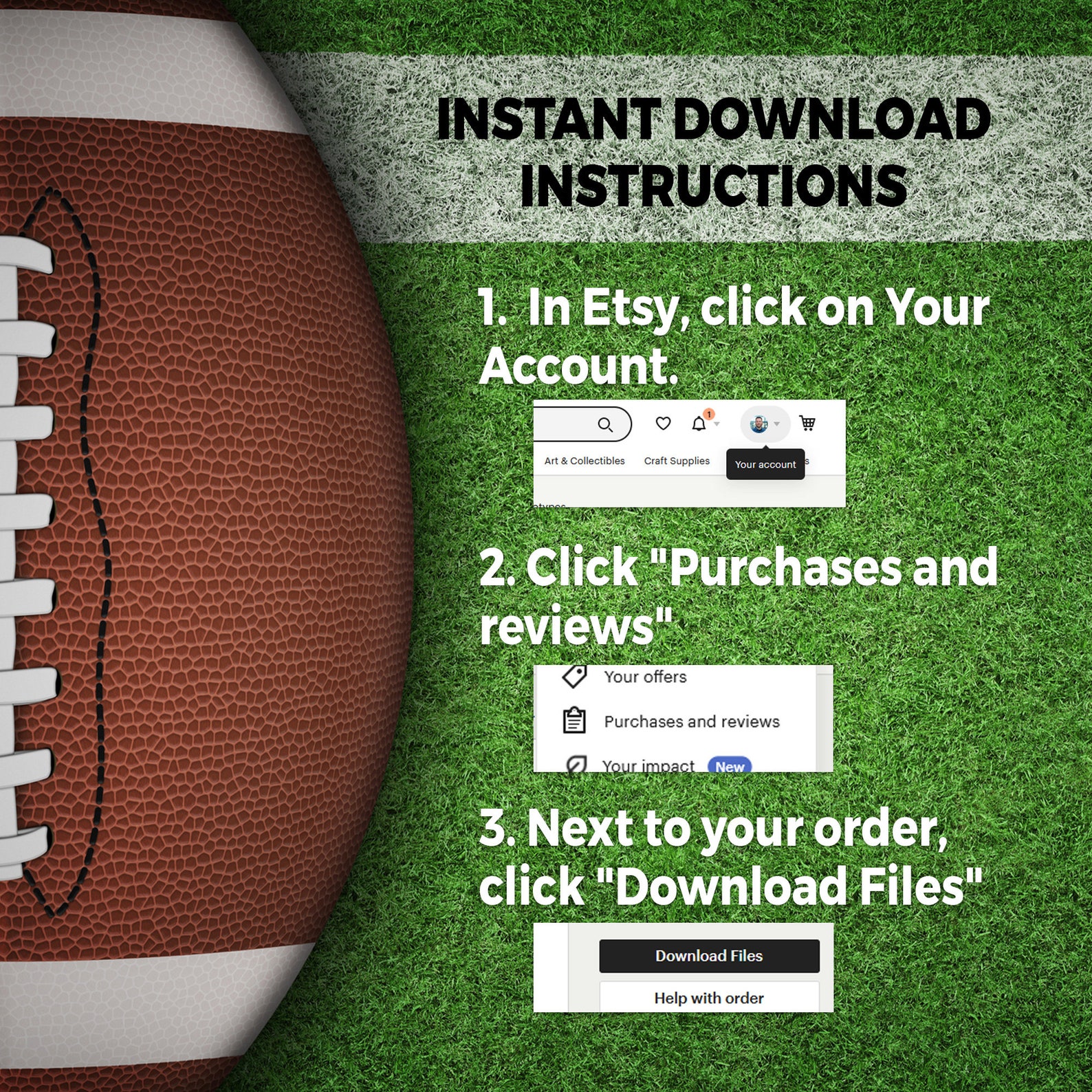 4-quarter Football Squares - Download & Print - ANY Football Game ...