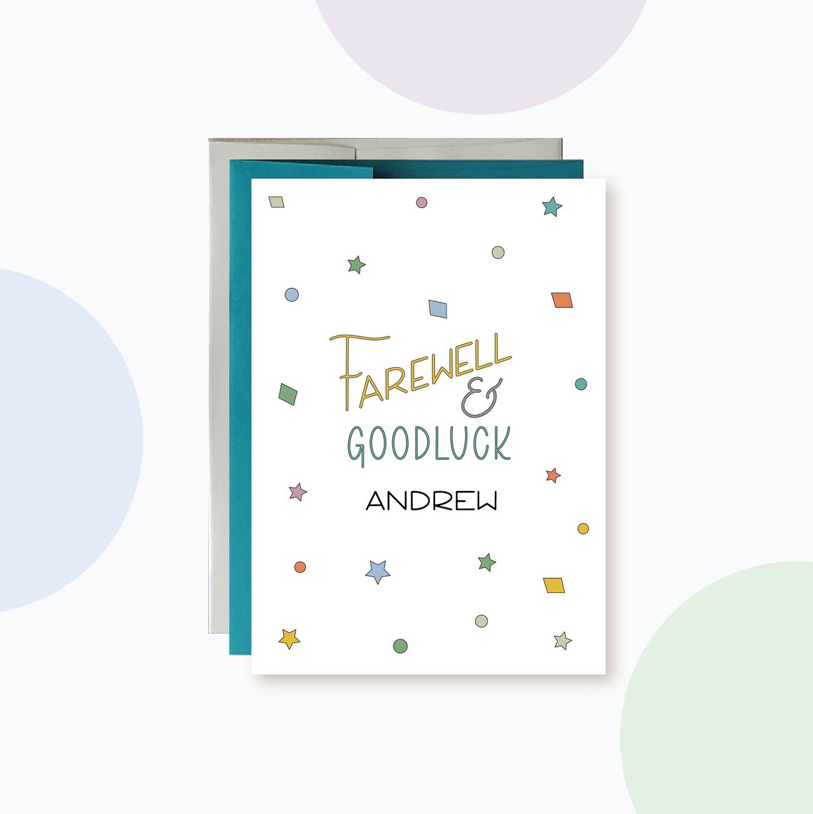 Personalized Farewell and Goodluck Card Custom Farewell Card - Etsy