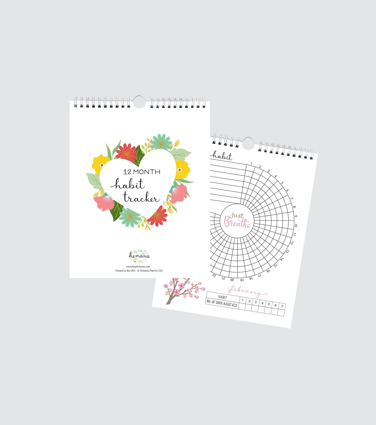 12 Month Habit Tracker Daily Habit Tracker Track Your - Etsy