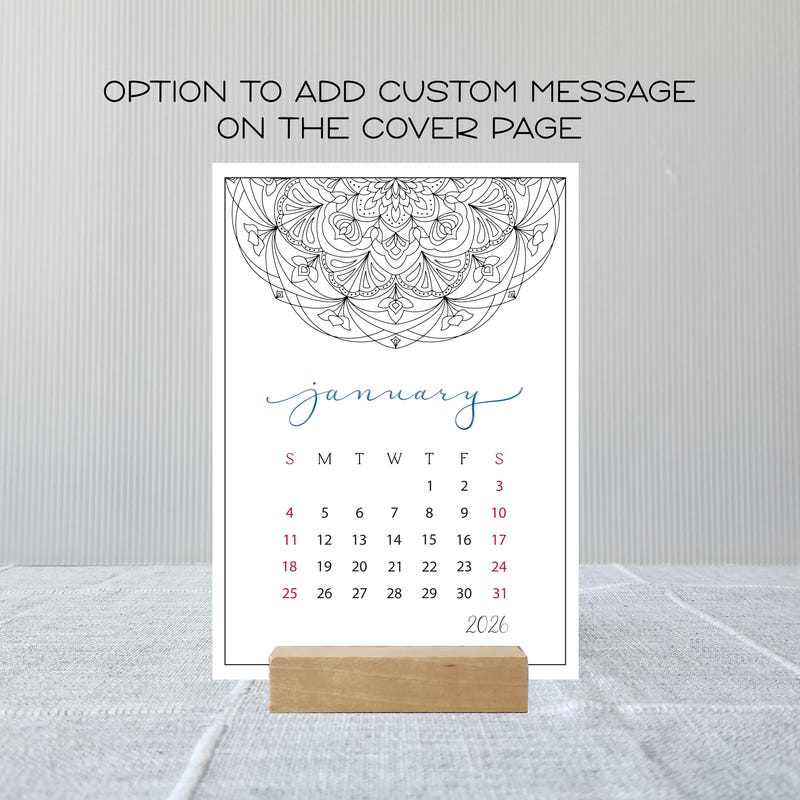 Mandala Calendar - Etsy
