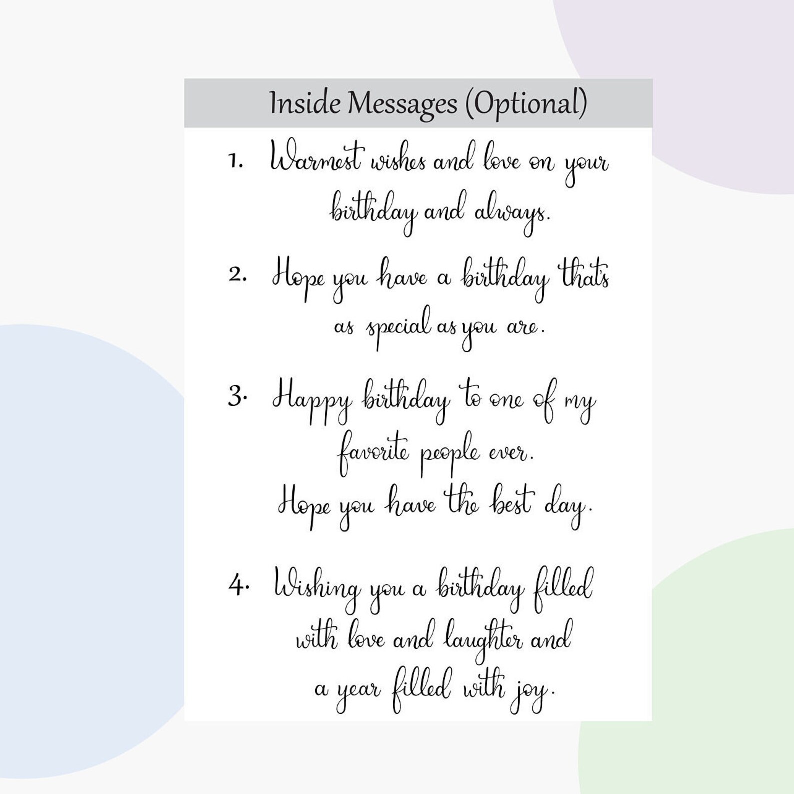 Personalized Birthday Card for Her Pretty Birthday Card - Etsy