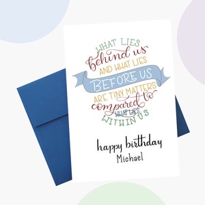 Personalized Inspirational Birthday Card Birthday Card for | Etsy