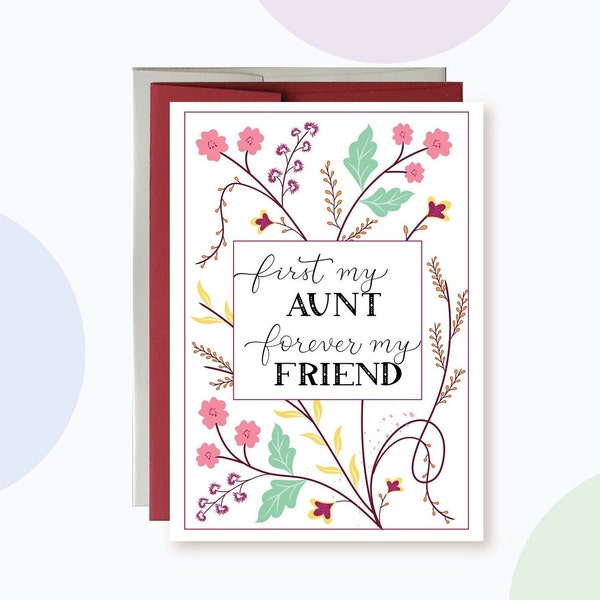 Card for Aunt - Etsy
