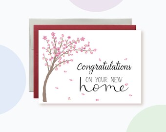 Happy New Home Card Home Sweet Home Card Congratulations Card New House ...