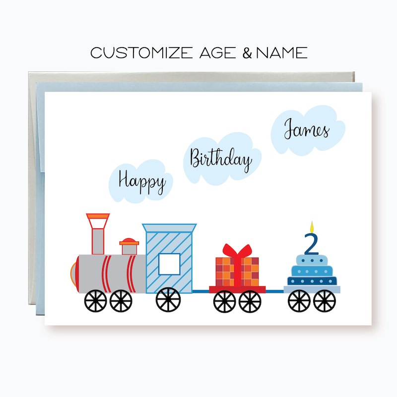 Train Birthday Cake - Etsy