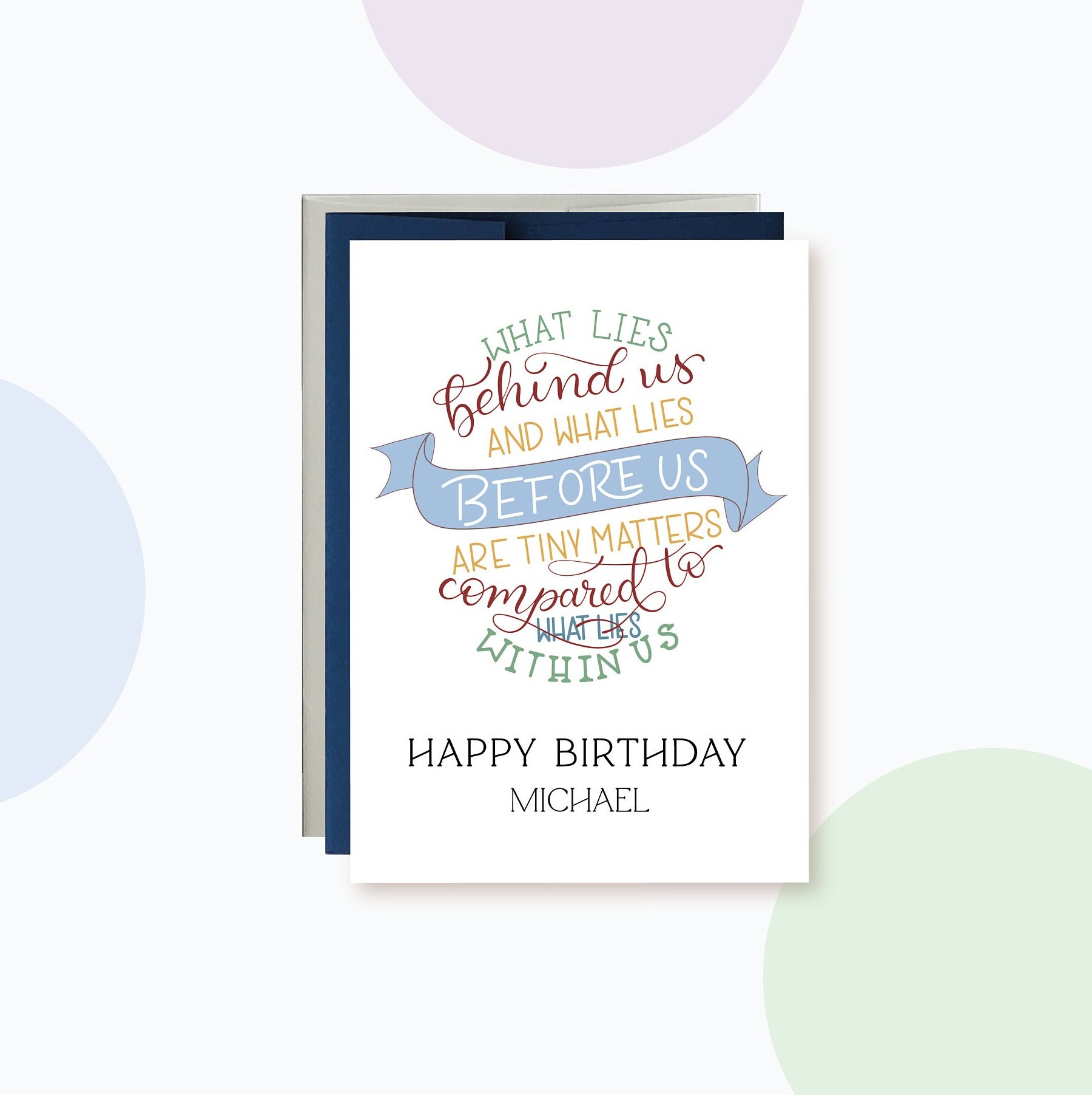 Personalized Inspirational Birthday Card Birthday Card for - Etsy