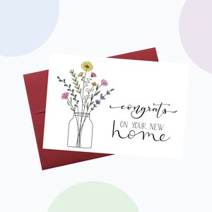 Housewarming Card Home Sweet Home Card Congratulations New | Etsy