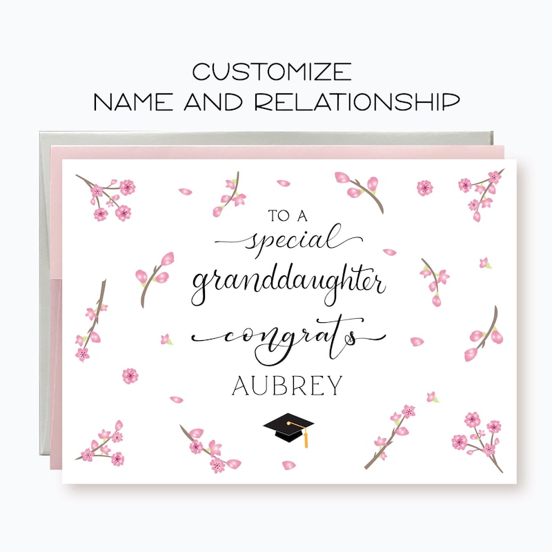 Granddaughter Graduation Card - Etsy