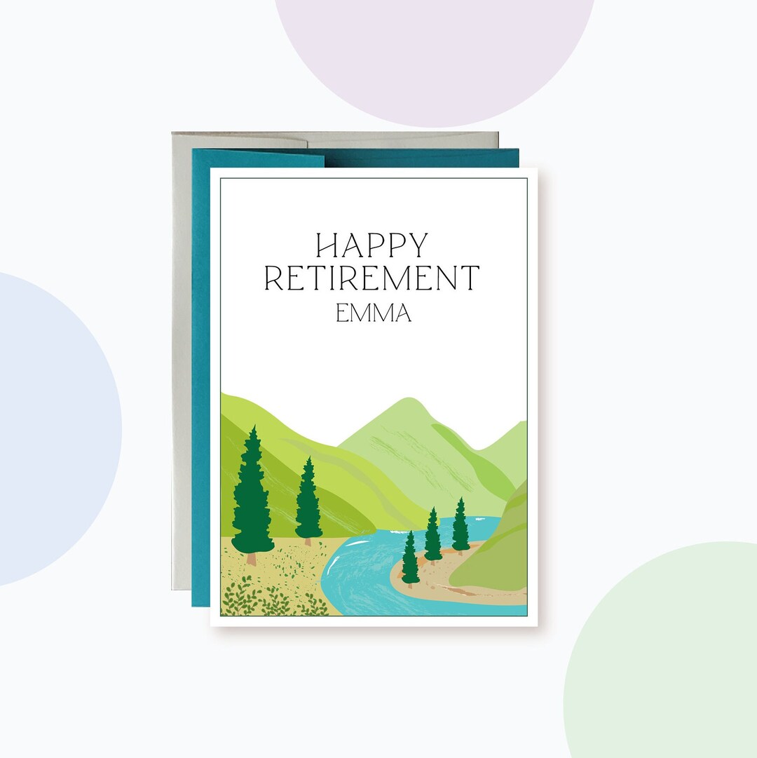 Personalized Retirement Card, Custom Happy Retirement Card for Coworker ...