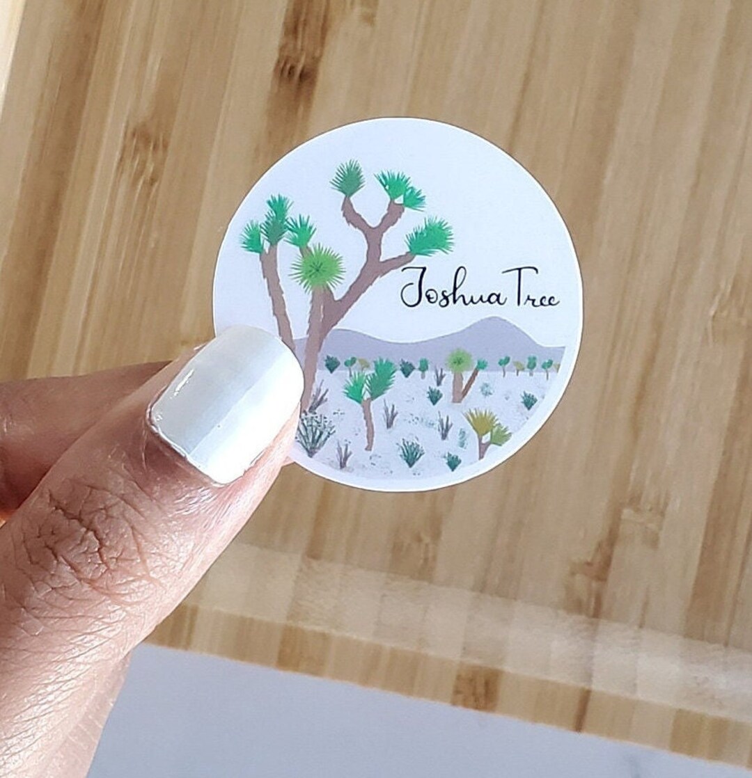 Mini Joshua Tree National Park Waterproof Sticker | 1.5 X 1.5 Inch ...