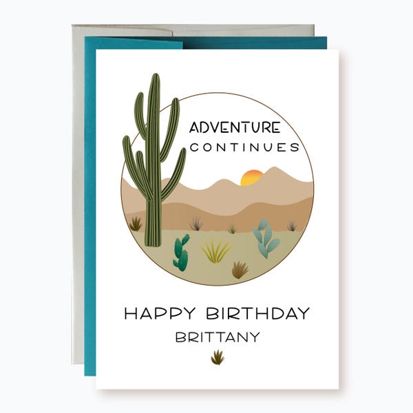 Desert Birthday Cards - Etsy