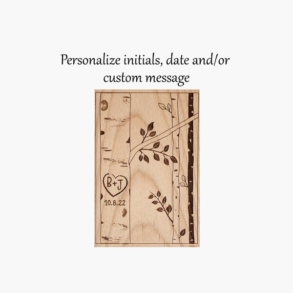 Initials on Tree - Etsy