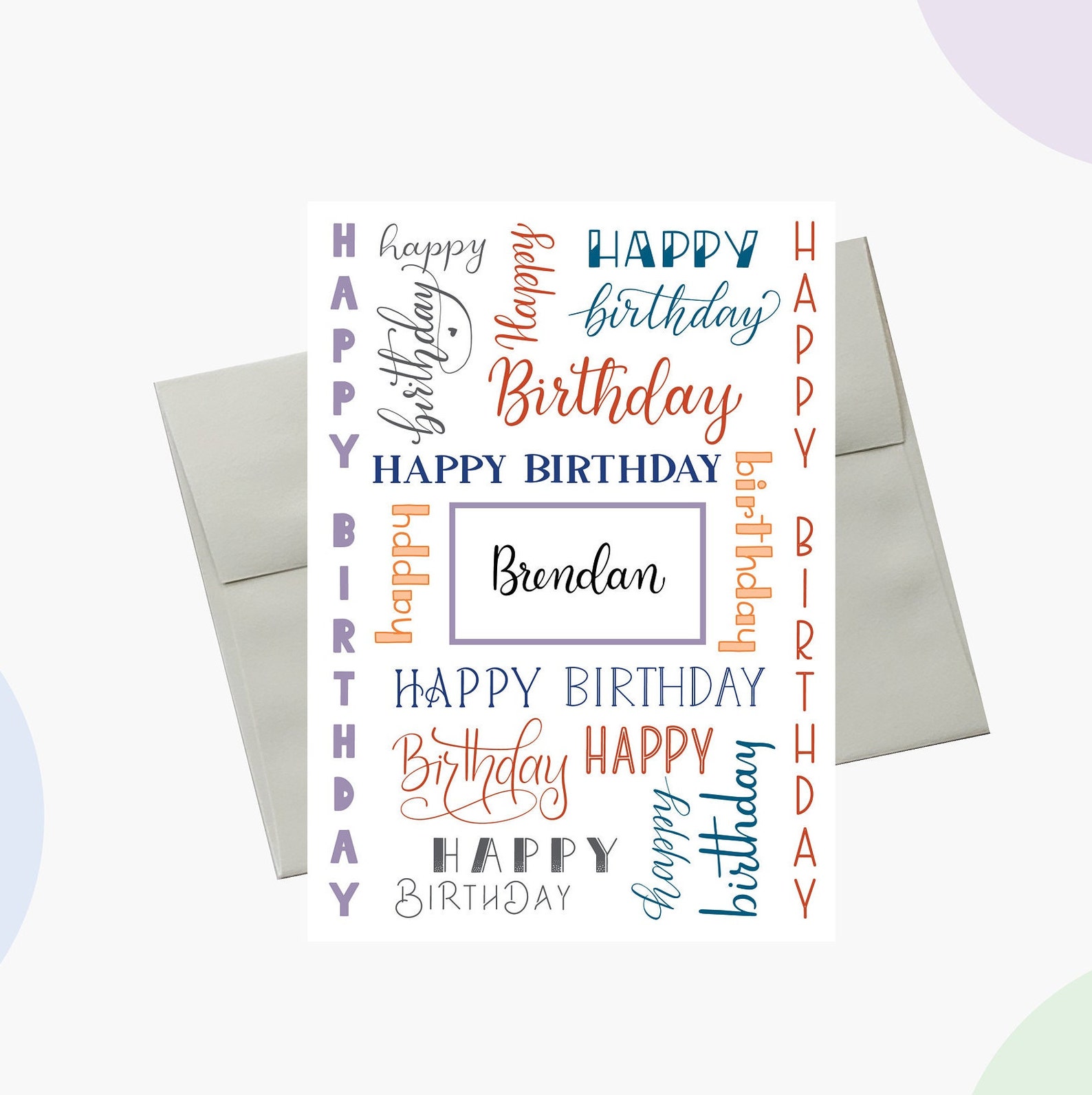 Personalized Happy Birthday Card Birthday Card for Friend | Etsy