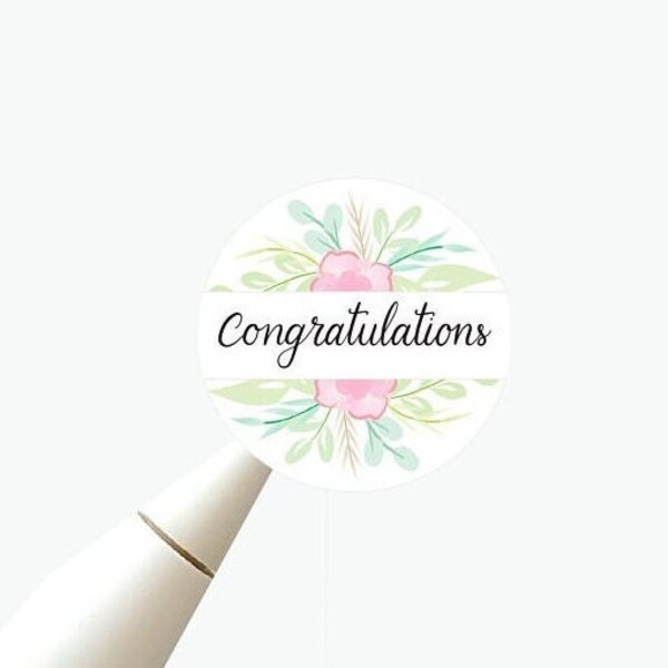 Congratulations Stickers - Etsy