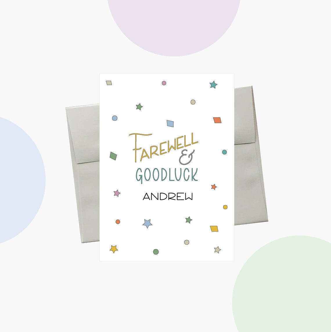 Personalized Farewell and Goodluck Card Custom Farewell Card - Etsy