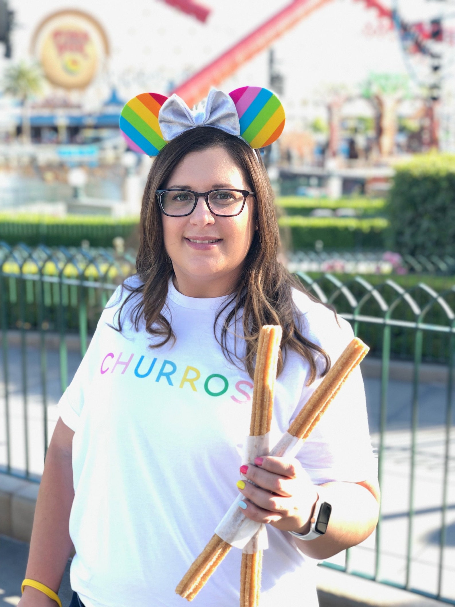 Rainbow Churros T-shirt, Disney Snacks Shirt, Theme Park Snacks Shirt ...