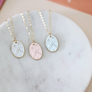 Disney Castle Enamel Necklace, Oval Pendant Dainty Chain, Gold or ...