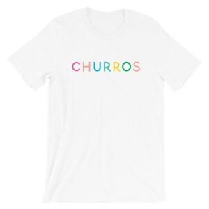 Rainbow Churros T-shirt, Disney Snacks Shirt, Theme Park Snacks Shirt ...