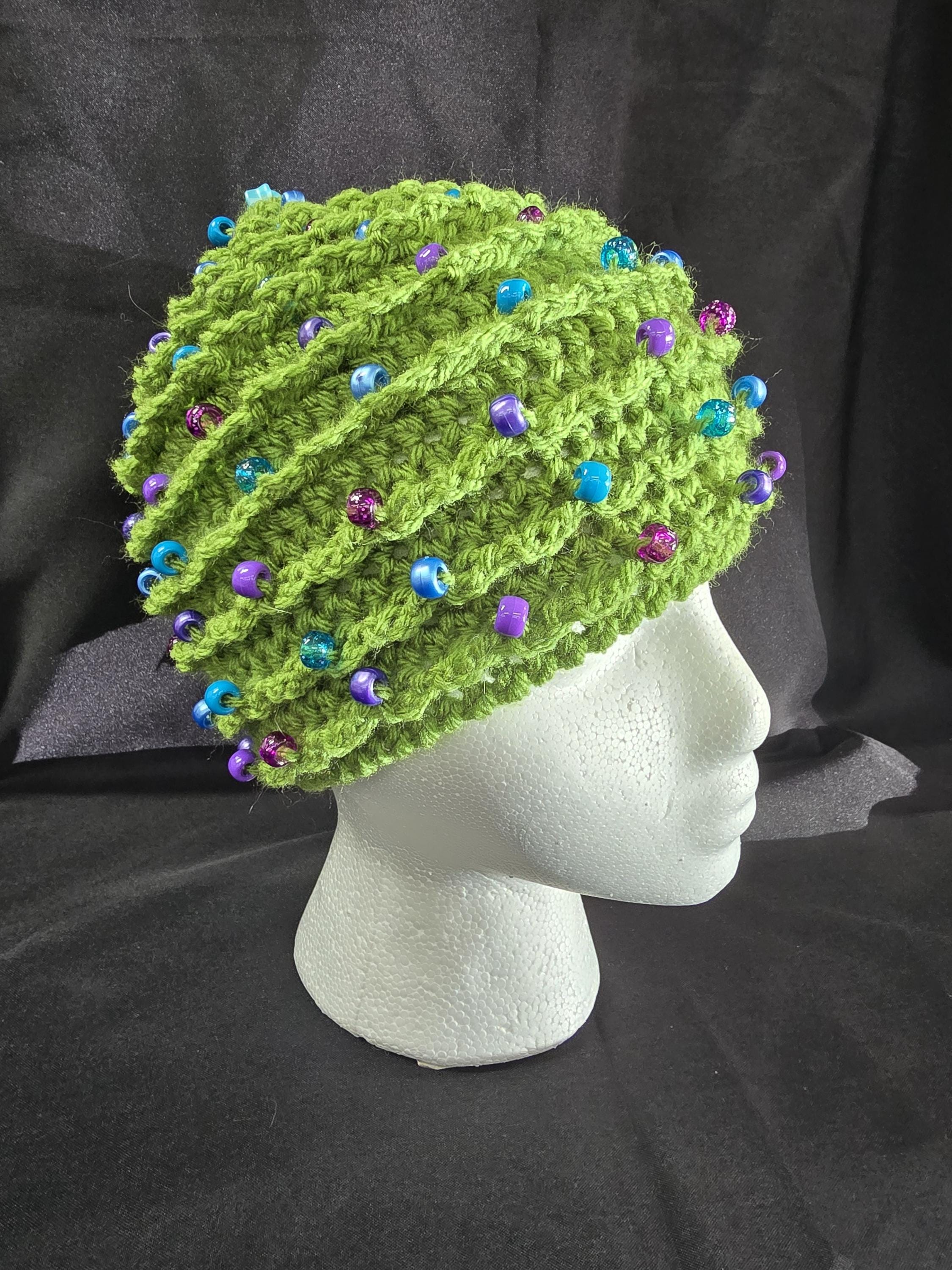 Handmade Beaded Christmas Tree Hat - Etsy