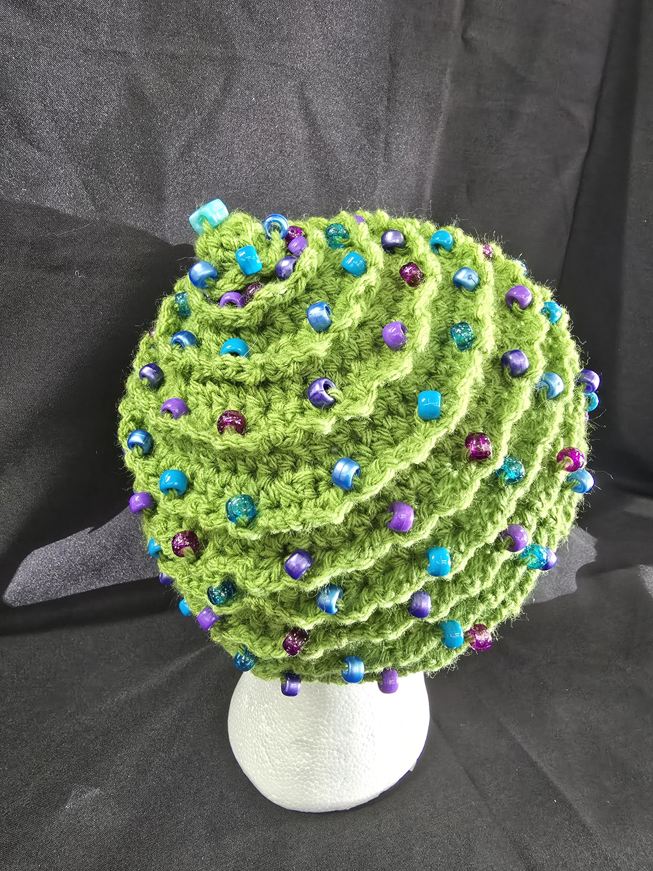 Handmade Beaded Christmas Tree Hat - Etsy